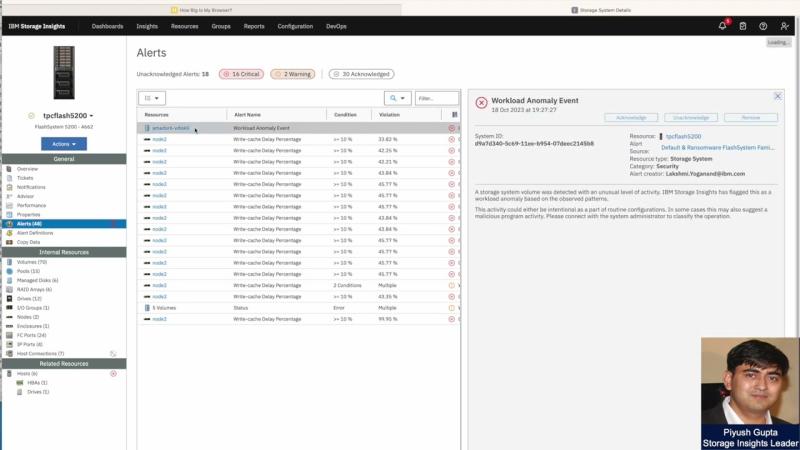IBM Storage Insights Inline Threat Detection In 60Sec | Piyush Gupta IBM Storage Insights Inline Threat Detection In 60Sec | Piyush Gupta