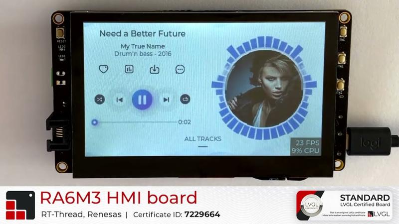 RT-Thread-Renesas RA6M3 HMI board | board certification review | LVGL ... RT-Thread-Renesas RA6M3 HMI board | board certification review | LVGL ...