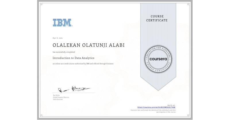 OLALEKAN ALABI on LinkedIn: Completion Certificate for Introduction to ... OLALEKAN ALABI on LinkedIn: Completion Certificate for Introduction to ...