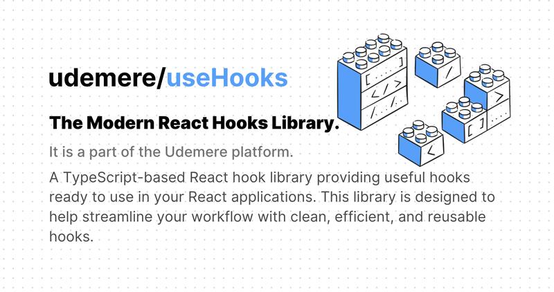 Shakhbozbek Usmonov on LinkedIn: useHooks - The Modern React Hooks Library Shakhbozbek Usmonov on LinkedIn: useHooks - The Modern React Hooks Library