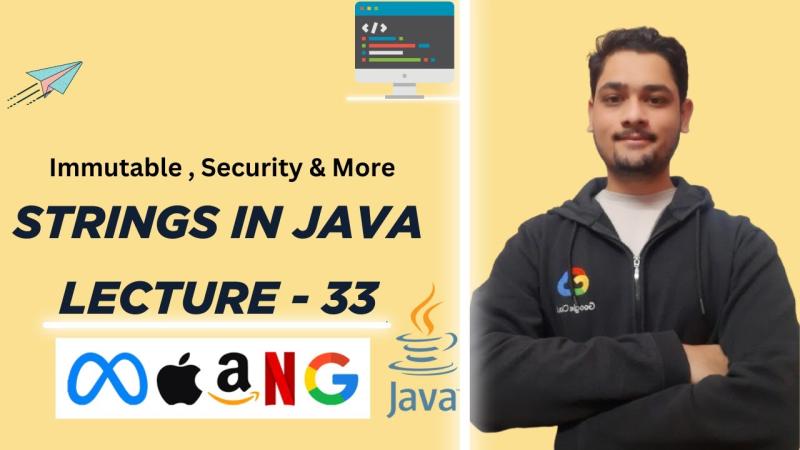 Lavish Sheth on LinkedIn: Strings in Java || Lecture - 33 Lavish Sheth on LinkedIn: Strings in Java || Lecture - 33