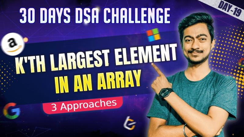 Nihal Singh on LinkedIn: Kth Largest Element in Array using Max & Min ... Nihal Singh on LinkedIn: Kth Largest Element in Array using Max & Min ...