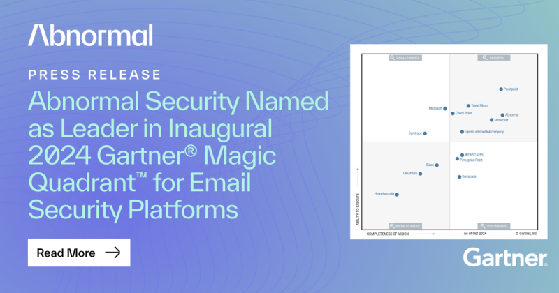 Abnormal Security on LinkedIn: Abnormal Security Named as Leader in ... Abnormal Security on LinkedIn: Abnormal Security Named as Leader in ...