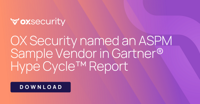 Amazic on LinkedIn: OX Security Named a Sample Vendor for ASPM - OX ... Amazic on LinkedIn: OX Security Named a Sample Vendor for ASPM - OX ...