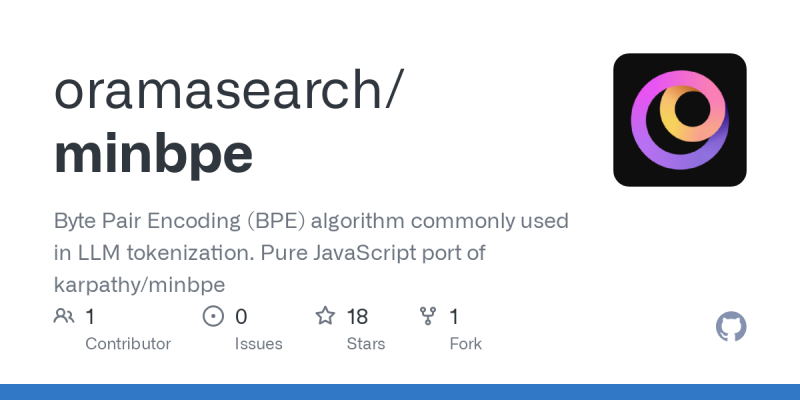 GitHub - oramasearch/minbpe: Byte Pair Encoding (BPE) algorithm ... GitHub - oramasearch/minbpe: Byte Pair Encoding (BPE) algorithm ...
