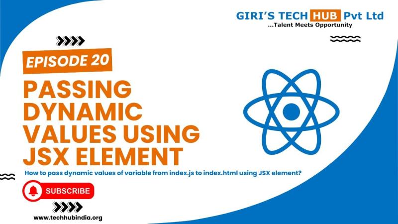 Giri's Tech Hub Pvt Ltd. on LinkedIn: Passing dynamic values using JSX ... Giri's Tech Hub Pvt Ltd. on LinkedIn: Passing dynamic values using JSX ...