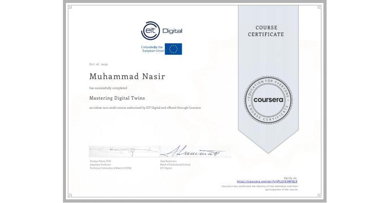 Muhammad Nasir Qasmi on LinkedIn: Completion Certificate for Mastering ... Muhammad Nasir Qasmi on LinkedIn: Completion Certificate for Mastering ...