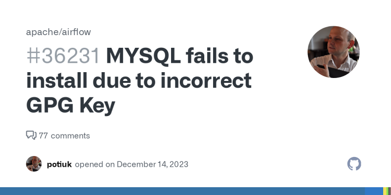 Victor Fáro on LinkedIn: MYSQL fails to install due to incorrect GPG ... Victor Fáro on LinkedIn: MYSQL fails to install due to incorrect GPG ...