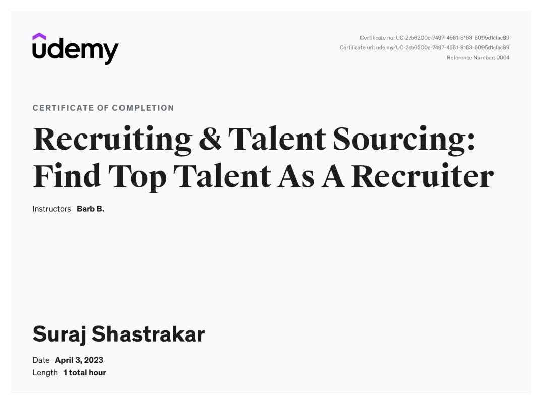 Suraj Shastrakar en LinkedIn: Udemy Course Completion Certificate Suraj Shastrakar en LinkedIn: Udemy Course Completion Certificate