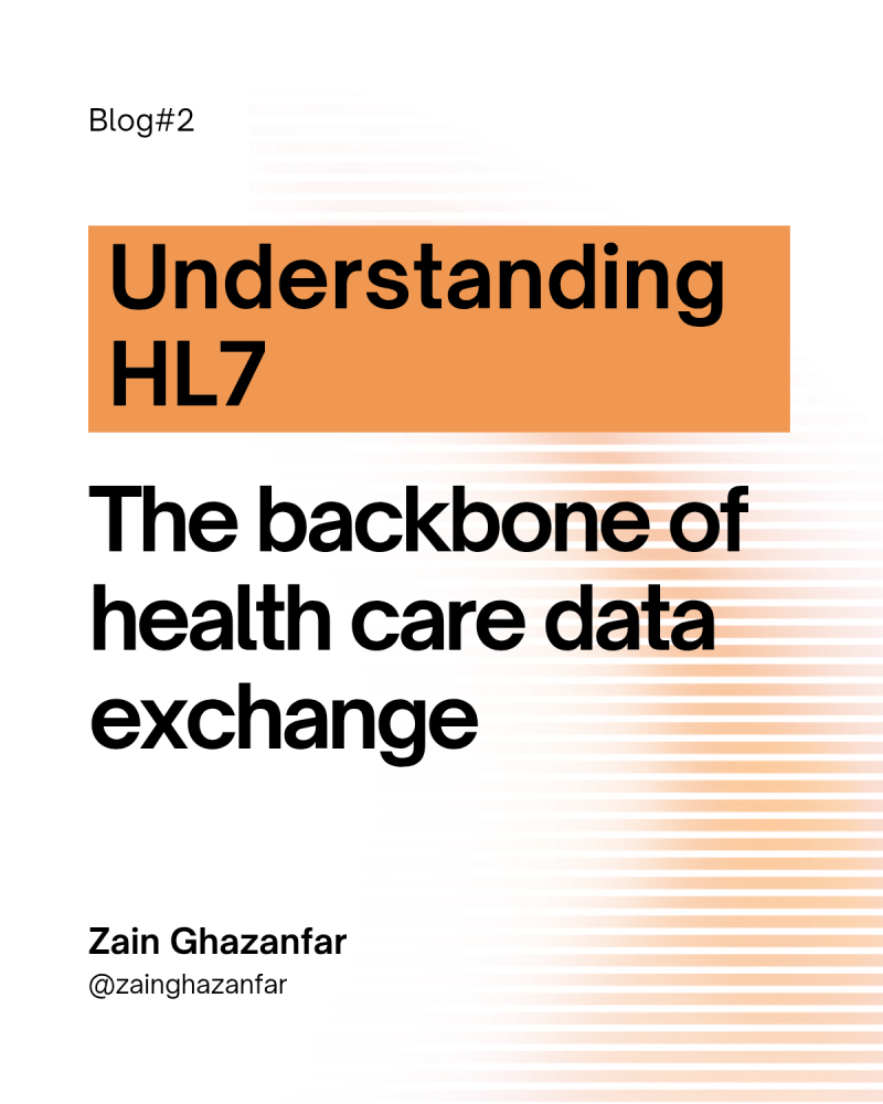 π₯ Understanding HL7: The Backbone of Healthcare Data Exchange | Zain ... π₯ Understanding HL7: The Backbone of Healthcare Data Exchange | Zain ...