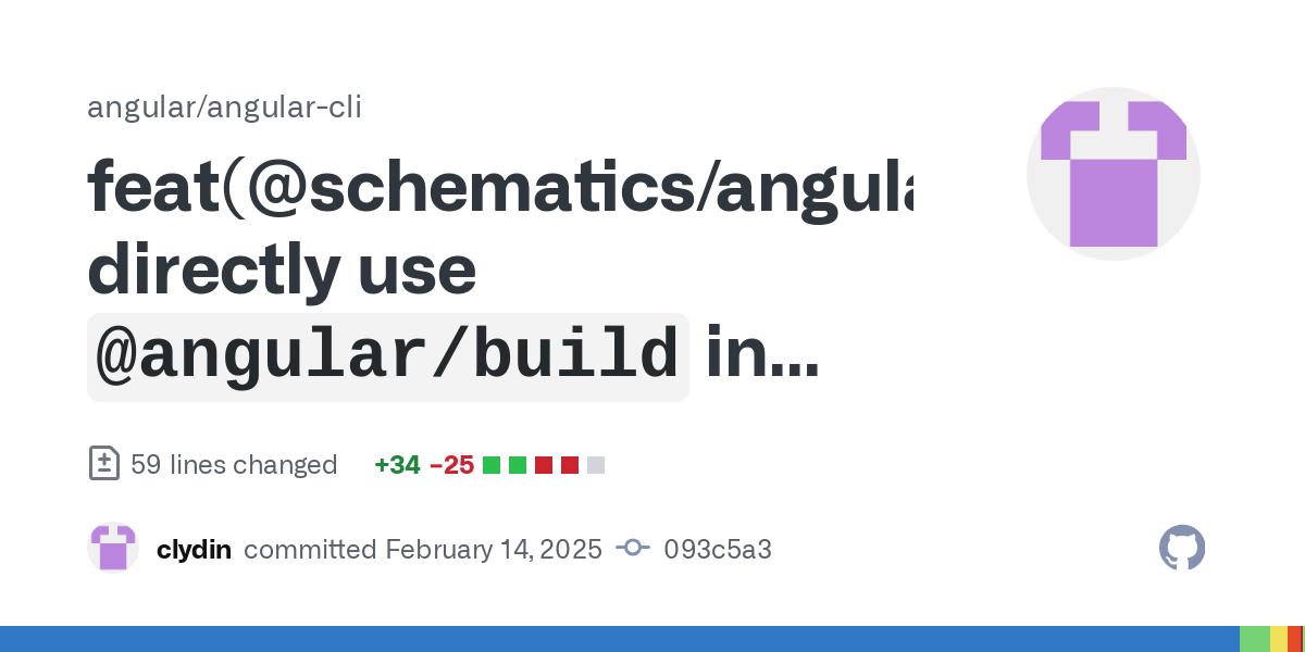 feat(@schematics/angular): directly use `@angular/build` in new ... feat(@schematics/angular): directly use `@angular/build` in new ...