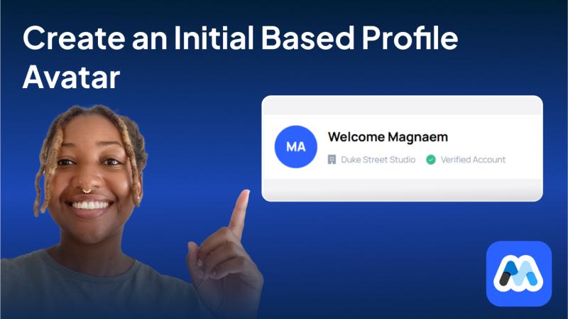 #143 - Initial Based Profile Avatar | Webflow Powerups | Magnaem A. #143 - Initial Based Profile Avatar | Webflow Powerups | Magnaem A.