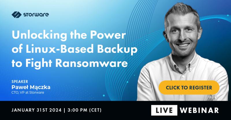 Paweł Mączka on LinkedIn: Unlocking the Power of Linux-Based Backup to ... Paweł Mączka on LinkedIn: Unlocking the Power of Linux-Based Backup to ...
