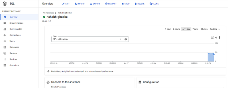 Rishabh Ghodke on LinkedIn: Connect to a GCP Cloud SQL instance using ... Rishabh Ghodke on LinkedIn: Connect to a GCP Cloud SQL instance using ...
