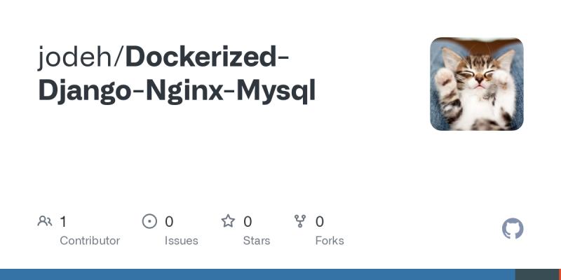Abdullah Jodeh on LinkedIn: GitHub - jodeh/Dockerized-Django-Nginx-Mysql Abdullah Jodeh on LinkedIn: GitHub - jodeh/Dockerized-Django-Nginx-Mysql