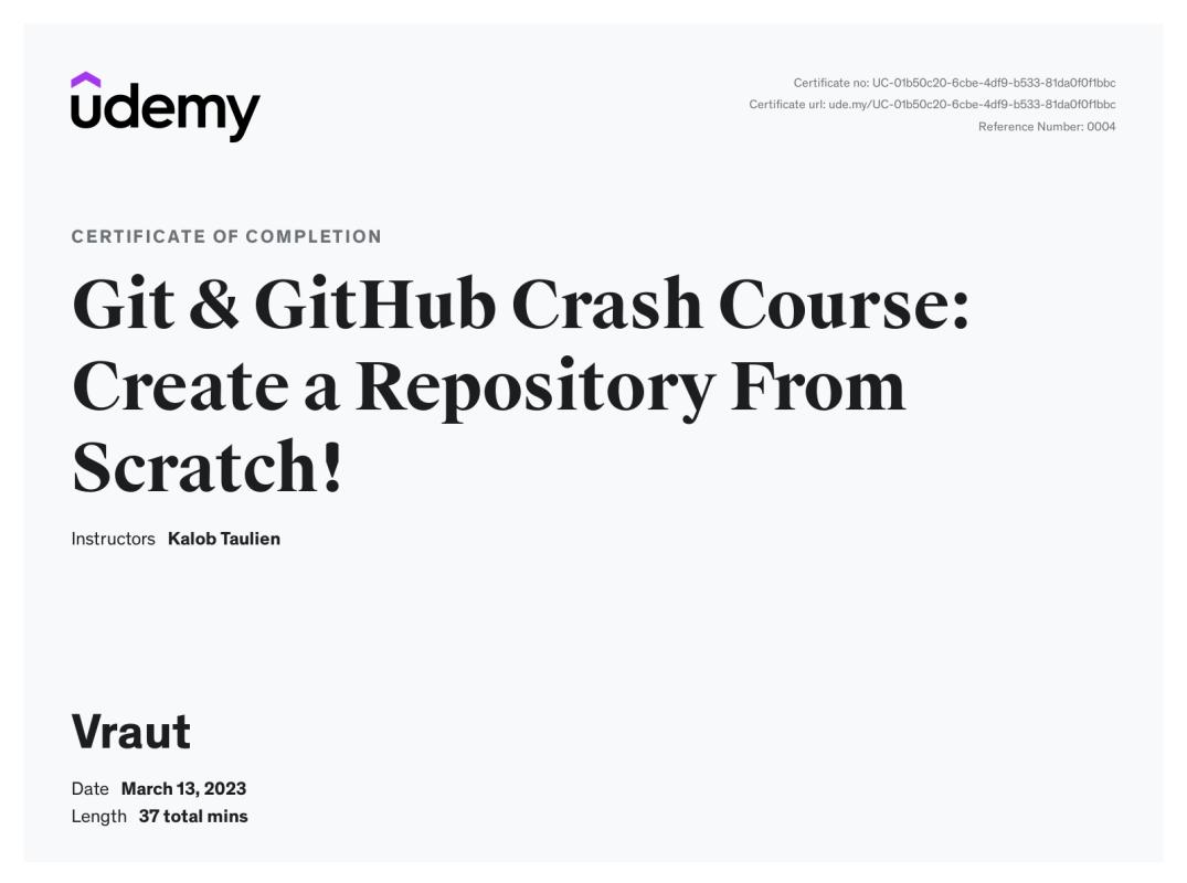 Vedanksha Raut on LinkedIn: Udemy Course Completion Certificate Vedanksha Raut on LinkedIn: Udemy Course Completion Certificate