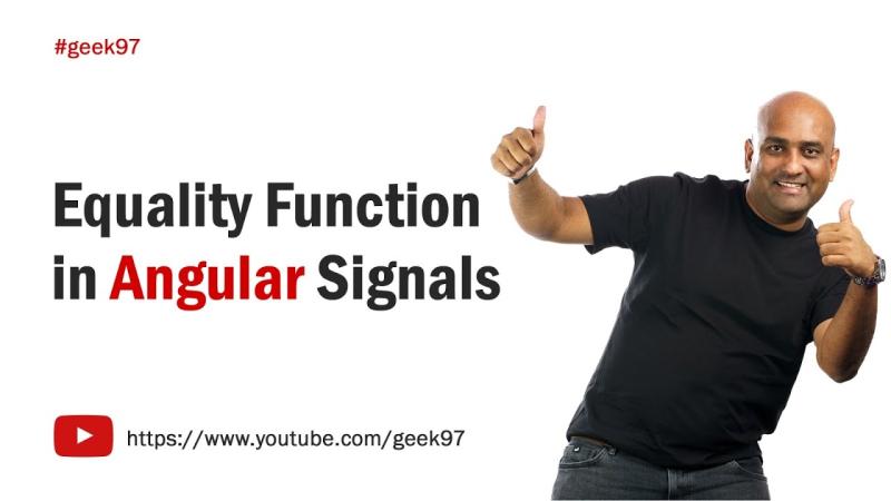How to use equality function in Angular signal() | Dhananjay Kumar ... How to use equality function in Angular signal() | Dhananjay Kumar ...