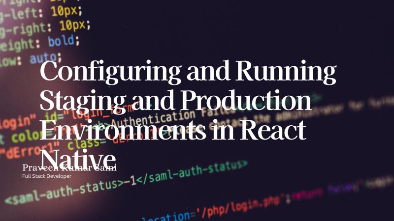 Praveen Kumar Saini on LinkedIn: Configuring and Running Staging and ... Praveen Kumar Saini on LinkedIn: Configuring and Running Staging and ...