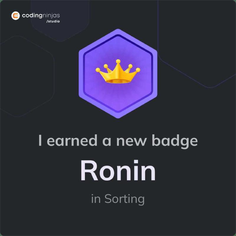 HARSH RAJ NEMA on LinkedIn: 🏆 SkillBadge Unlocked! | Coding Ninjas Studio HARSH RAJ NEMA on LinkedIn: 🏆 SkillBadge Unlocked! | Coding Ninjas Studio