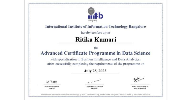 Ritika Shrivastav on LinkedIn: DS ACP C50/C36 certificate - BI&DA ... Ritika Shrivastav on LinkedIn: DS ACP C50/C36 certificate - BI&DA ...