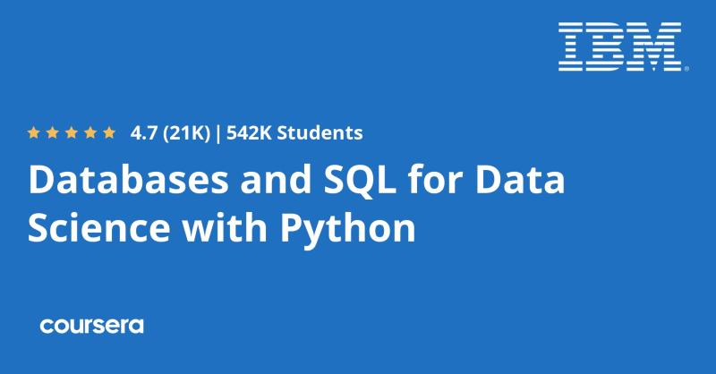 Zafer Demirkol LinkedIn‘de: Databases and SQL for Data Science with Python Zafer Demirkol LinkedIn‘de: Databases and SQL for Data Science with Python