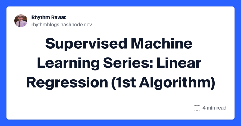 Rhythm Rawat na LinkedIn: Linear Regression: Definition, Types, Working ... Rhythm Rawat na LinkedIn: Linear Regression: Definition, Types, Working ...