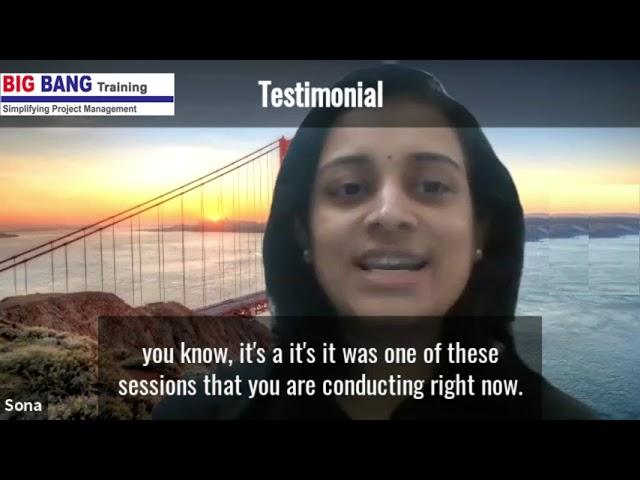 Big Bang Training on LinkedIn: Our PMP passed student Sona Pradeep ... Big Bang Training on LinkedIn: Our PMP passed student Sona Pradeep ...