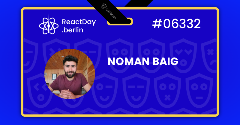 Check out my badge & claim your free React Day Berlin 2023 remote ... Check out my badge & claim your free React Day Berlin 2023 remote ...