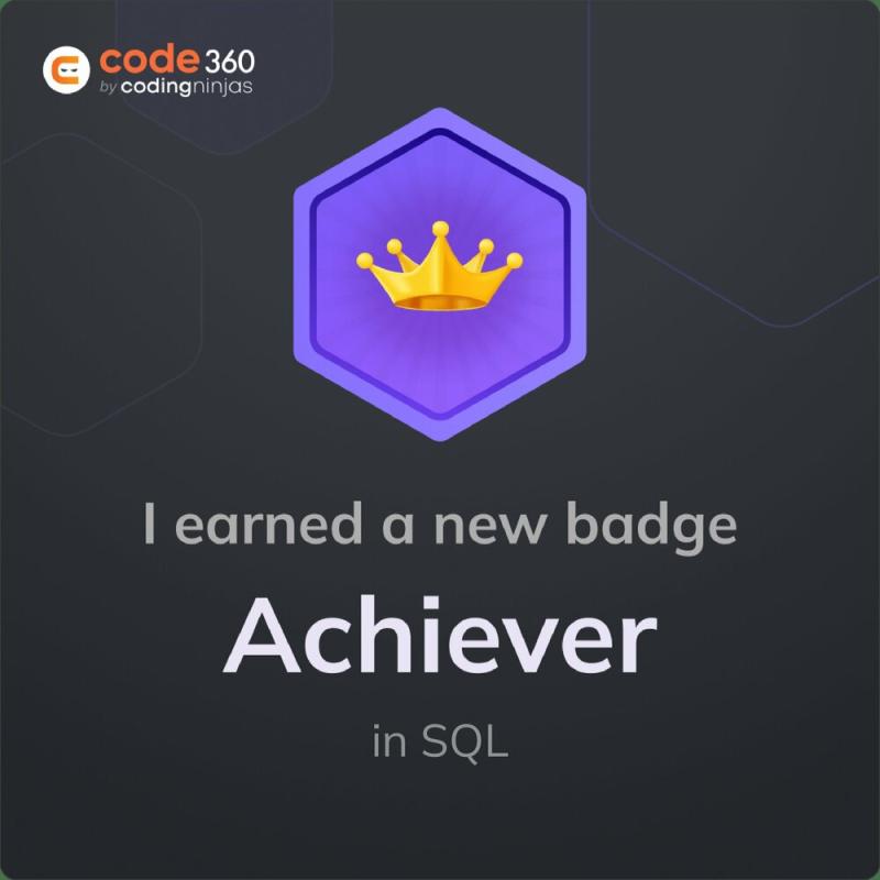 🏆 SkillBadge Unlocked! | Naukri Code 360 | Sarthak Gunjal 🏆 SkillBadge Unlocked! | Naukri Code 360 | Sarthak Gunjal