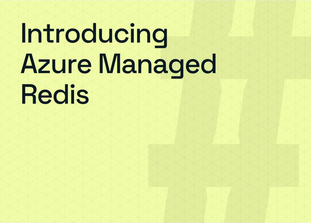 Ash Vijayakanthan on LinkedIn: Introducing Azure Managed Redis - Redis Ash Vijayakanthan on LinkedIn: Introducing Azure Managed Redis - Redis