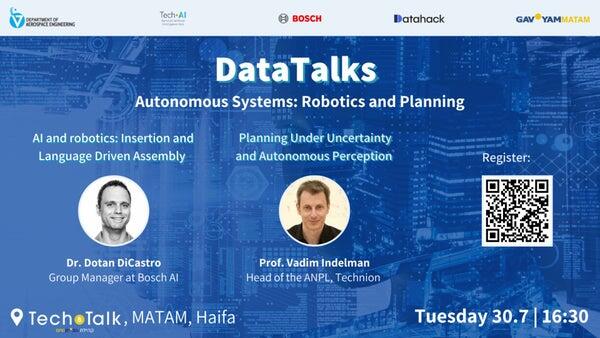 DataTalks HFA #16: Autonomous Systems - Robotics and Planning, Tue, Jul ... DataTalks HFA #16: Autonomous Systems - Robotics and Planning, Tue, Jul ...