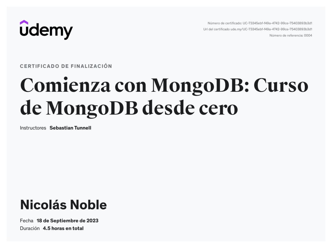 Nicolás Noble on LinkedIn: Udemy Course Completion Certificate Nicolás Noble on LinkedIn: Udemy Course Completion Certificate