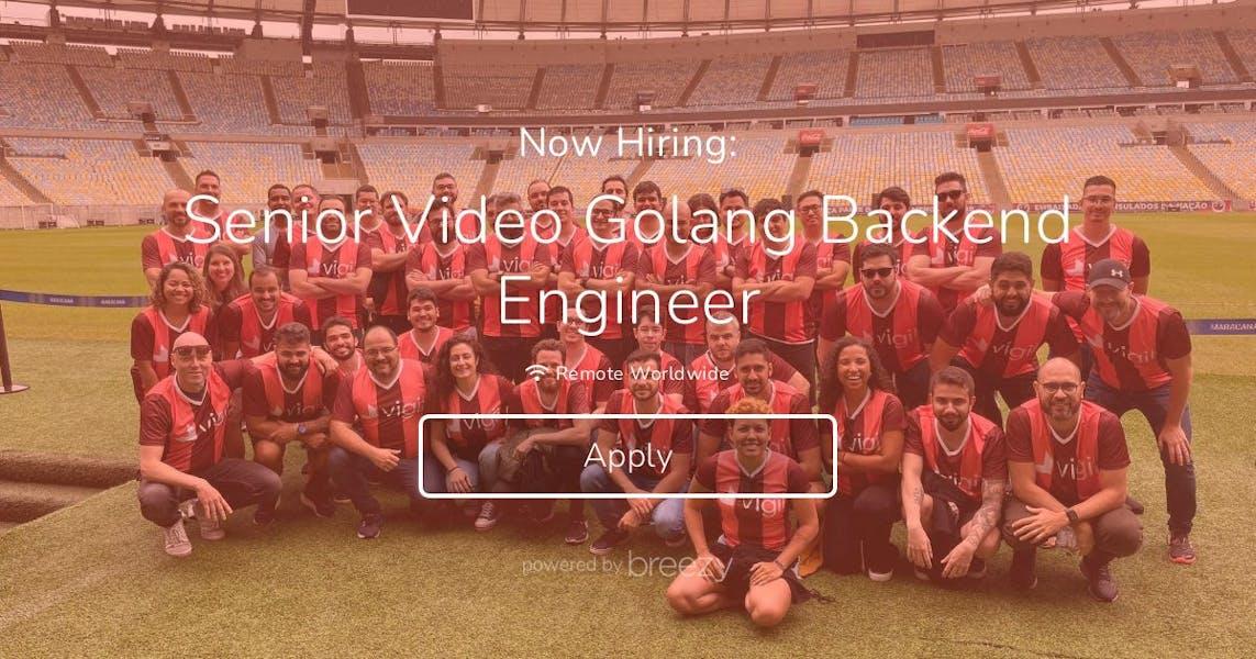 Senior Video Golang Backend Engineer at Vigil | Anezka Honke Senior Video Golang Backend Engineer at Vigil | Anezka Honke