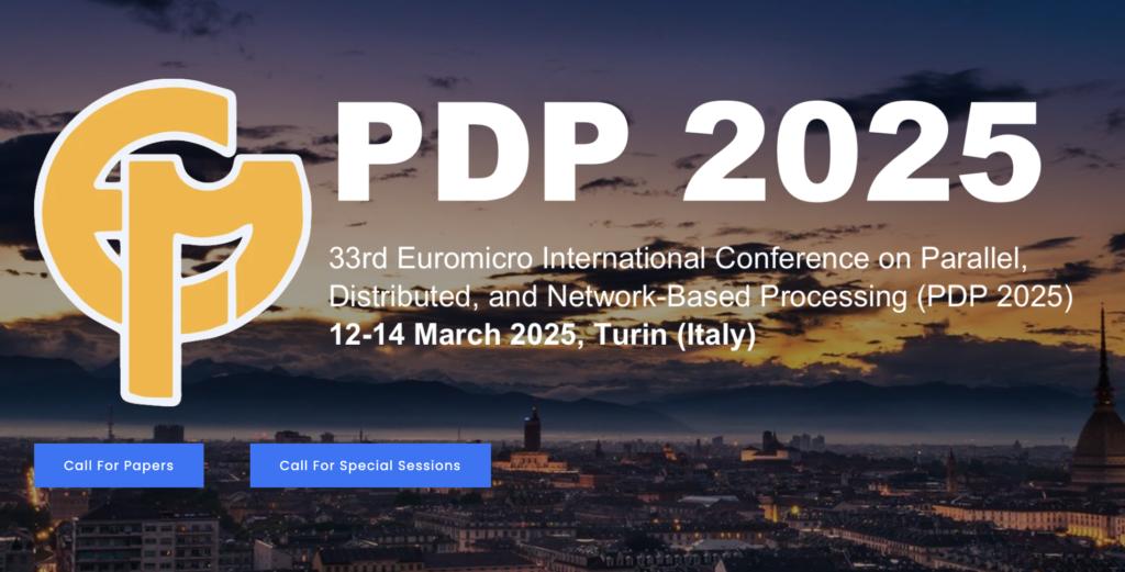 PDP 2025 - Parallel and Distributed Processing Conference | Euromicro ... PDP 2025 - Parallel and Distributed Processing Conference | Euromicro ...