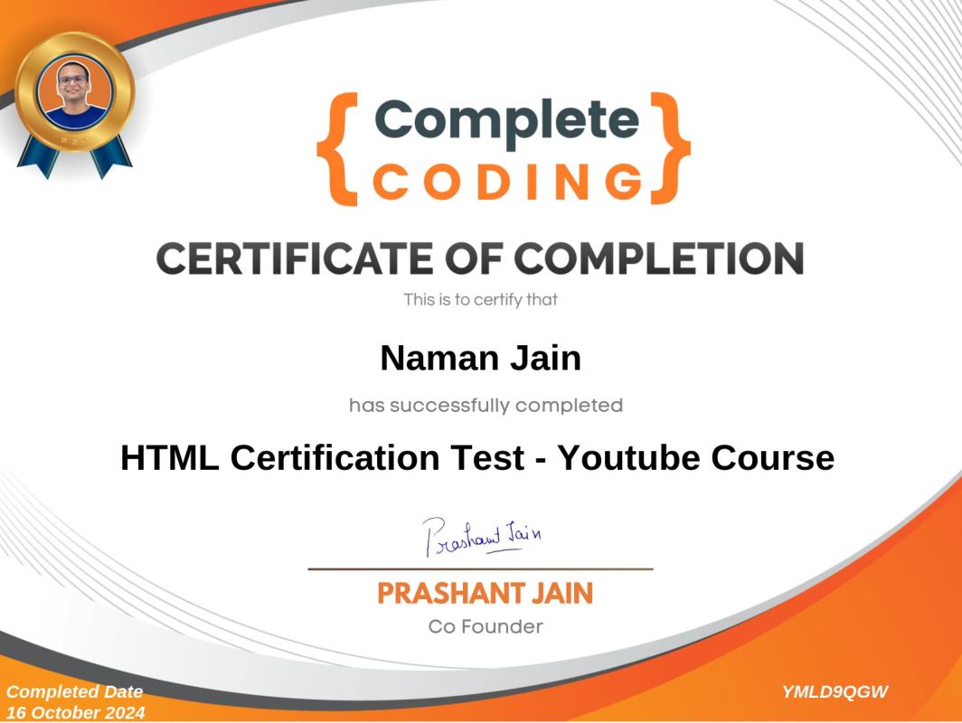 Naman Jain on LinkedIn: #codingjourney #html Naman Jain on LinkedIn: #codingjourney #html