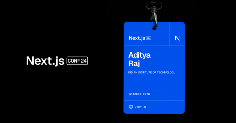 ADITYA RAJ on LinkedIn: Aditya โs Ticket - Next.js Conf ADITYA RAJ on LinkedIn: Aditya โs Ticket - Next.js Conf