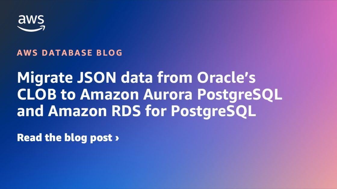 Yavor Ivanov on LinkedIn: Migrate JSON data from Oracle’s CLOB to ... Yavor Ivanov on LinkedIn: Migrate JSON data from Oracle’s CLOB to ...