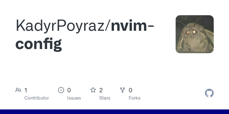 Kadyr Poiraz on LinkedIn: GitHub - KadyrPoyraz/nvim-config Kadyr Poiraz on LinkedIn: GitHub - KadyrPoyraz/nvim-config