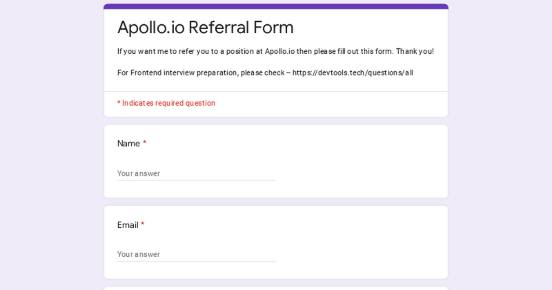 Yomesh Gupta on LinkedIn: Apollo.io Referral Form Yomesh Gupta on LinkedIn: Apollo.io Referral Form