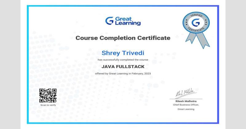 Shrey Trivedi on LinkedIn: SHREY TRIVEDI successfully completed FSD ... Shrey Trivedi on LinkedIn: SHREY TRIVEDI successfully completed FSD ...