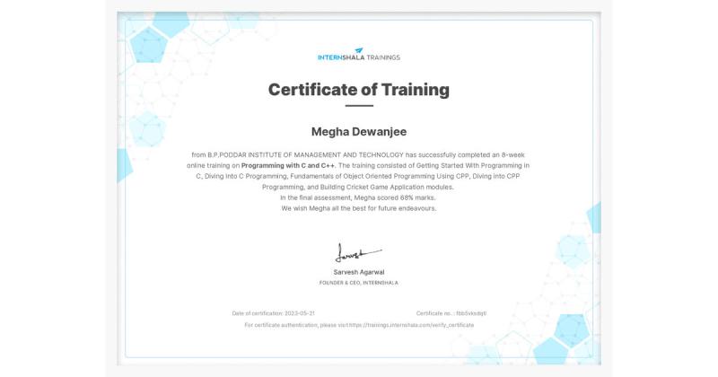 Megha Dewanjee on LinkedIn: Successfully completed the Programming with ... Megha Dewanjee on LinkedIn: Successfully completed the Programming with ...
