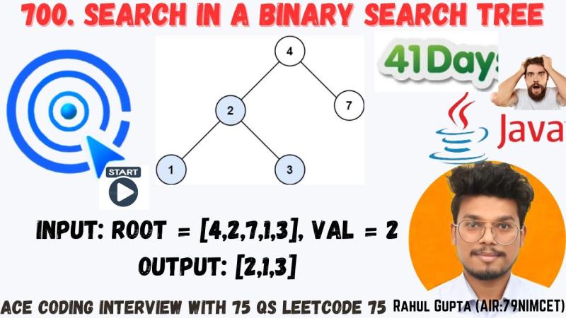 RAHUL GUPTA on LinkedIn: 700. Search in a Binary Search Tree | LeetCode ... RAHUL GUPTA on LinkedIn: 700. Search in a Binary Search Tree | LeetCode ...