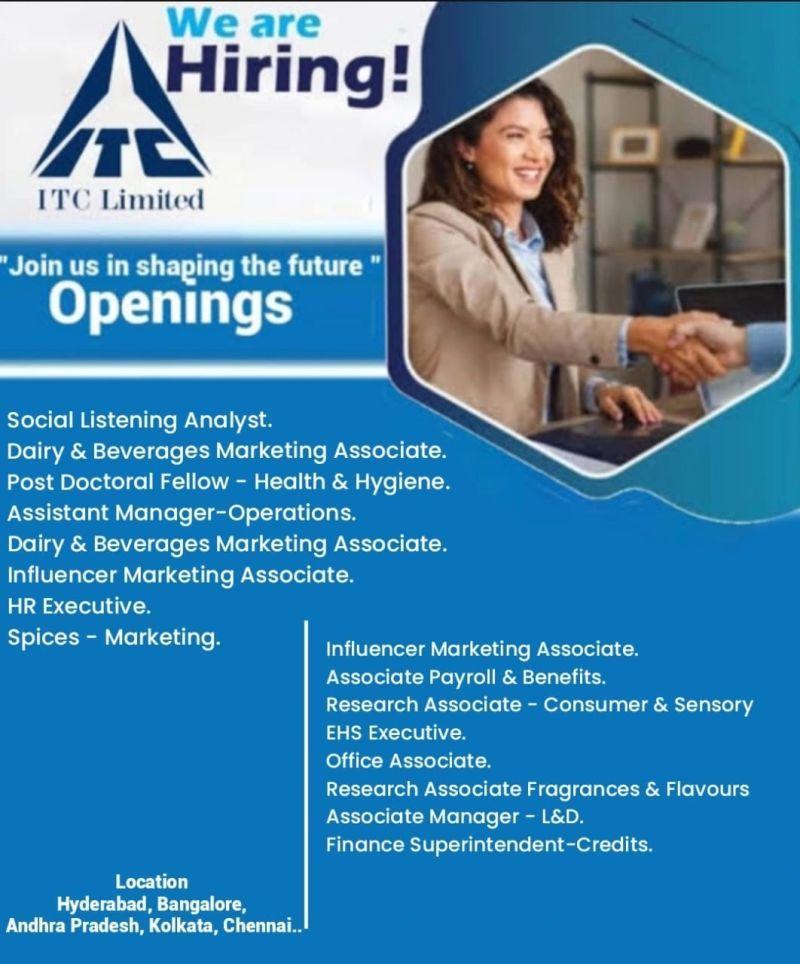 Sweta Pandey on LinkedIn: Career Opportunities at ITC Limited | 69 comments Sweta Pandey on LinkedIn: Career Opportunities at ITC Limited | 69 comments