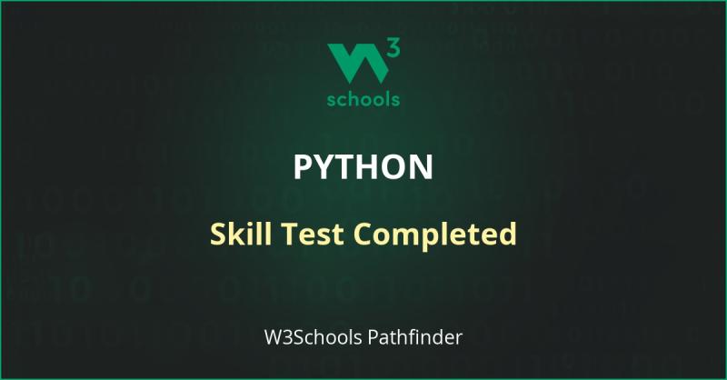 Renato Cabrita on LinkedIn: Skill Test Completed: Python Renato Cabrita on LinkedIn: Skill Test Completed: Python