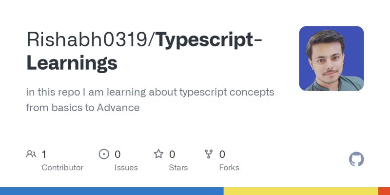 My TypeScript learning journey | Rishabh Tripathi posted on the topic ... My TypeScript learning journey | Rishabh Tripathi posted on the topic ...
