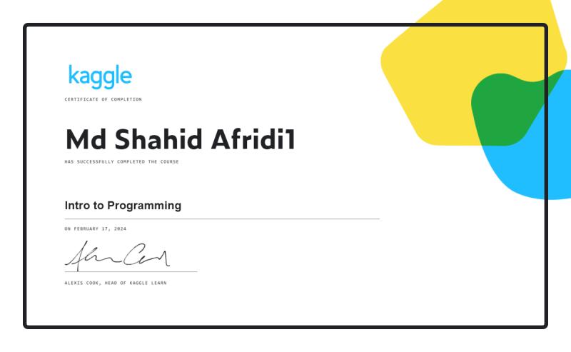 Md Shahid Afridi on LinkedIn: Md Shahid Afridi1 completed the Intro to ... Md Shahid Afridi on LinkedIn: Md Shahid Afridi1 completed the Intro to ...