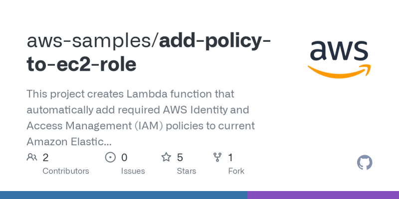 Felipe Arruda on LinkedIn: GitHub - aws-samples/add-policy-to-ec2-role ... Felipe Arruda on LinkedIn: GitHub - aws-samples/add-policy-to-ec2-role ...