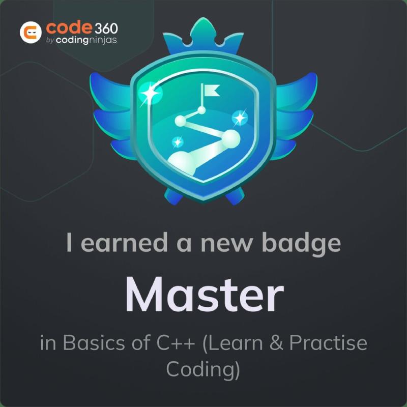 🏆 SkillBadge Unlocked! | Naukri Code 360 | Krishna Gupta 🏆 SkillBadge Unlocked! | Naukri Code 360 | Krishna Gupta