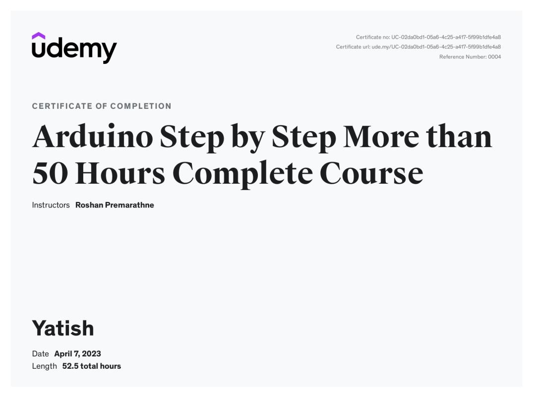 Yatish Thakur on LinkedIn: Udemy Course Completion Certificate Yatish Thakur on LinkedIn: Udemy Course Completion Certificate
