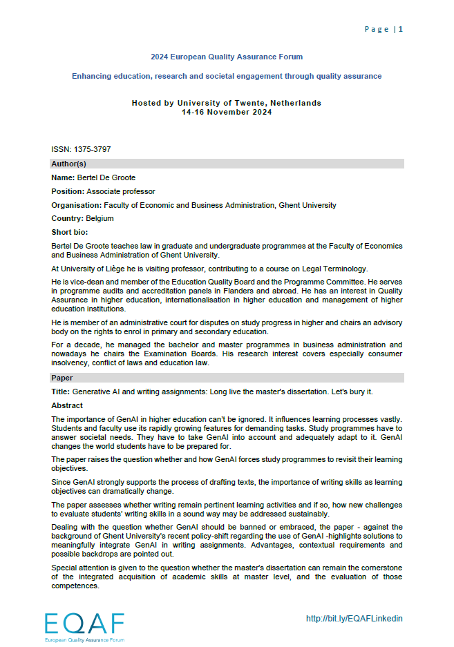 Waheed Afzal on LinkedIn: Generative AI and writing assignments: Long ... Waheed Afzal on LinkedIn: Generative AI and writing assignments: Long ...